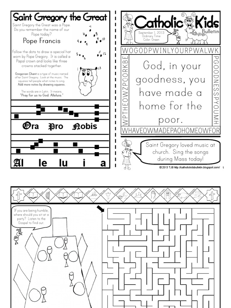 September 2013 Catholic Kids Bulletin | PDF