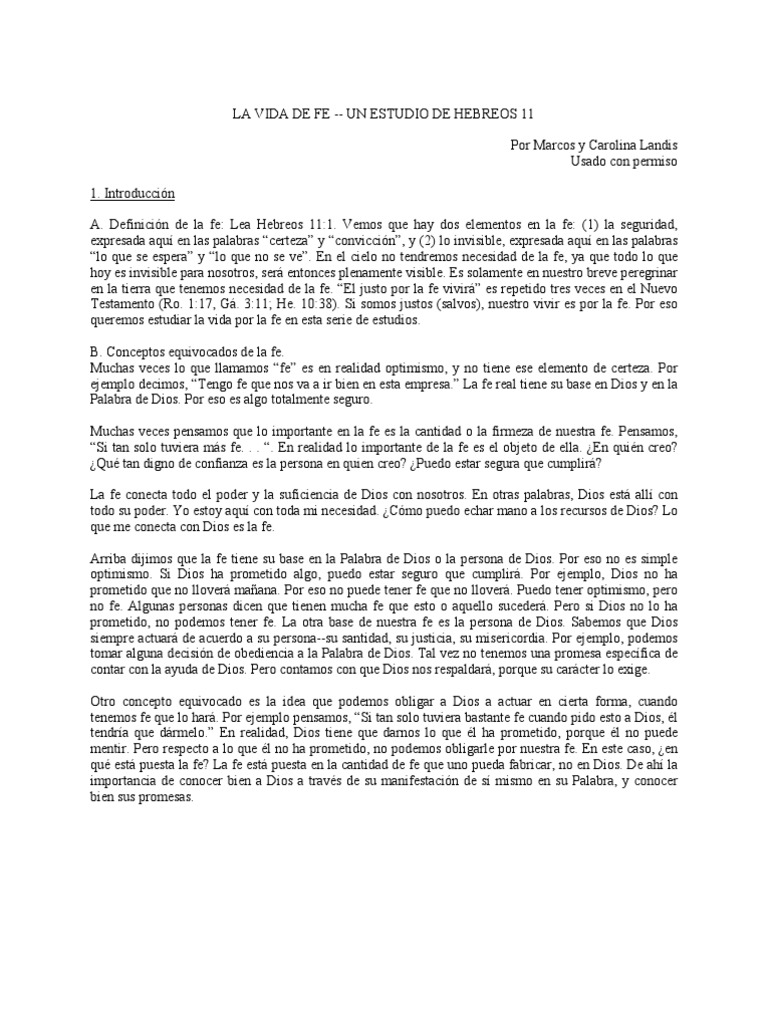 La Vida de Fe | PDF | Fe | Moisés