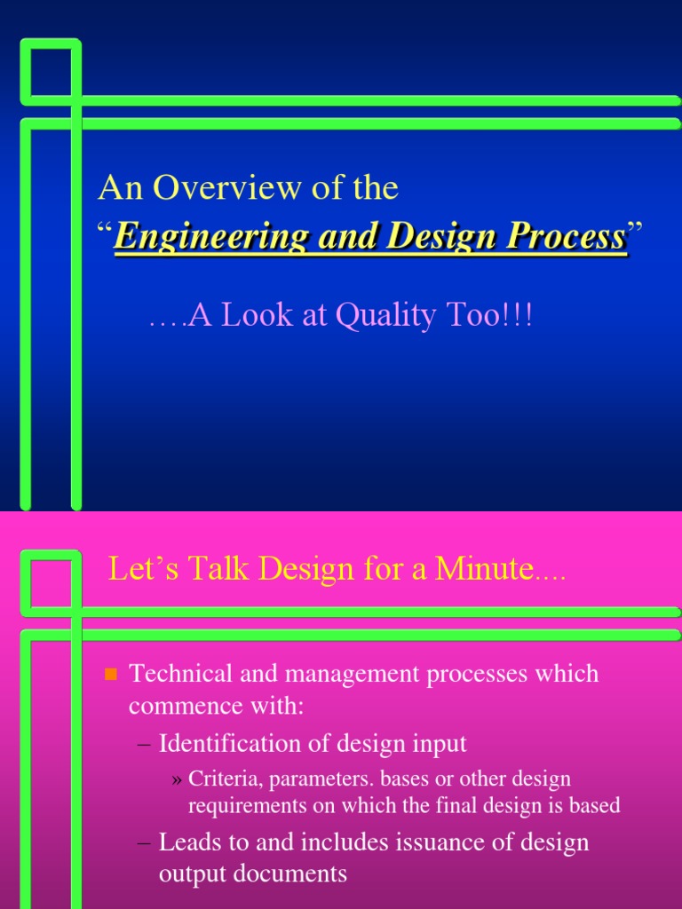 Design for Quality in Engineering Process | PDF | Specification ...