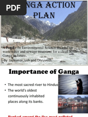 Ganga Action Plan Logo People's Perception On Necessity Of GangaAction