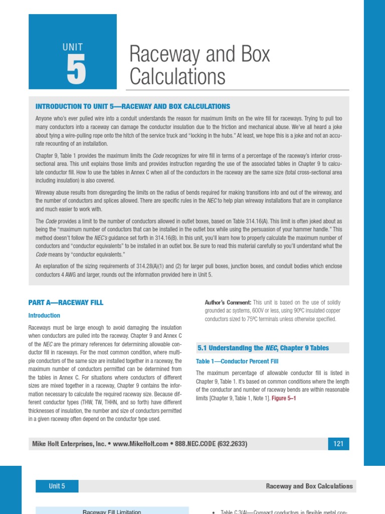 Raceway and Box Calculations | PDF | Electrical Conductor ...