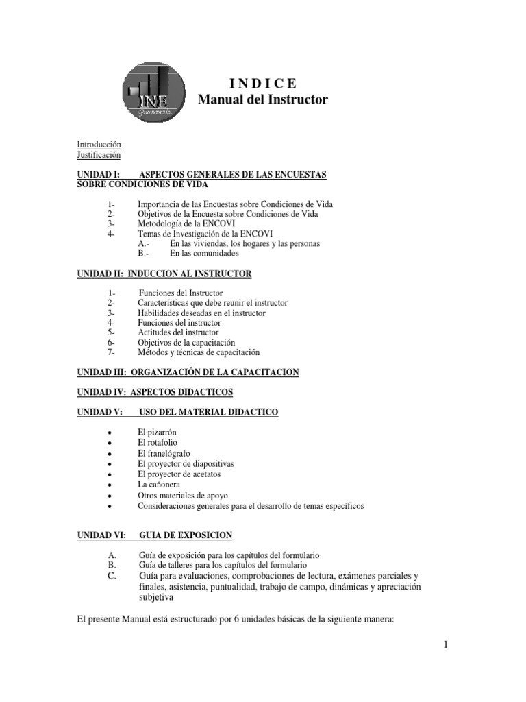 Manual Del Instructor | PDF