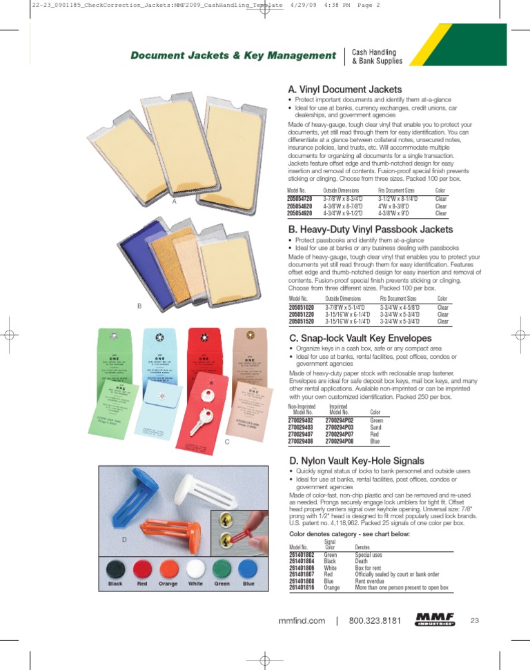 Document Jackets & Key Management | PDF | Business