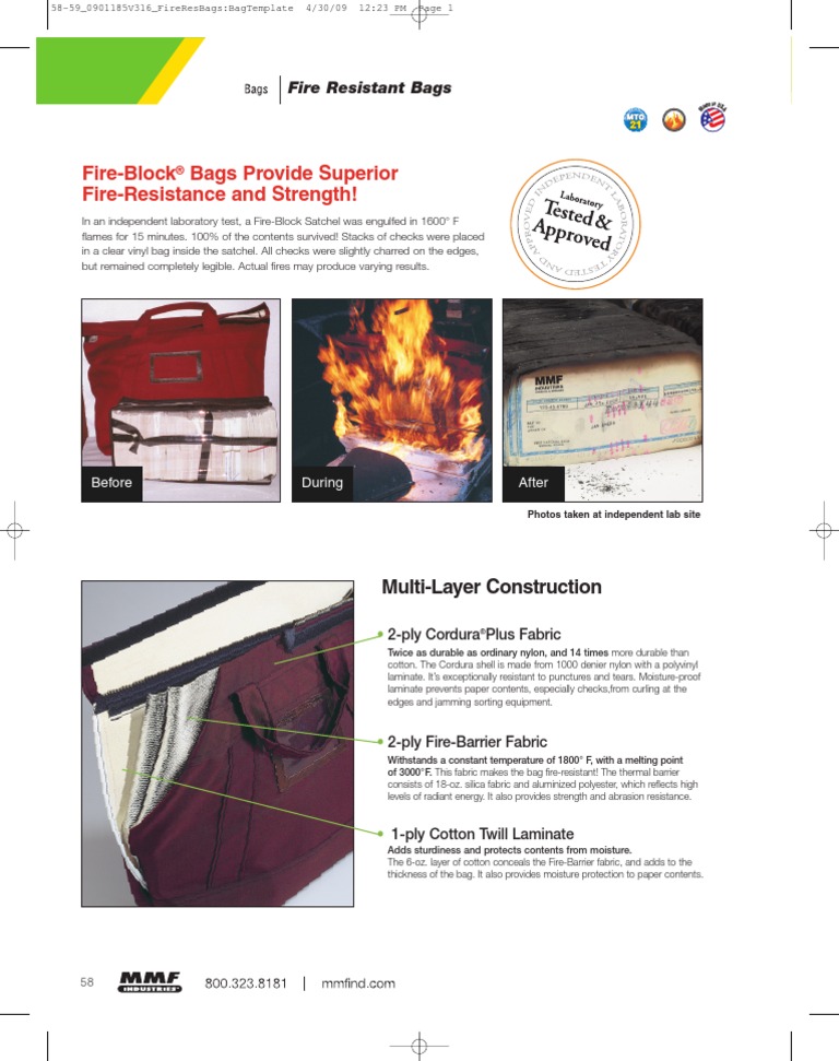 Fire-Block Bags Provide Superior Fire-Resistance and Strength! | PDF ...