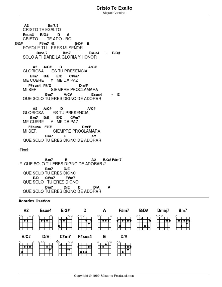 Cristo Te Exalto | PDF
