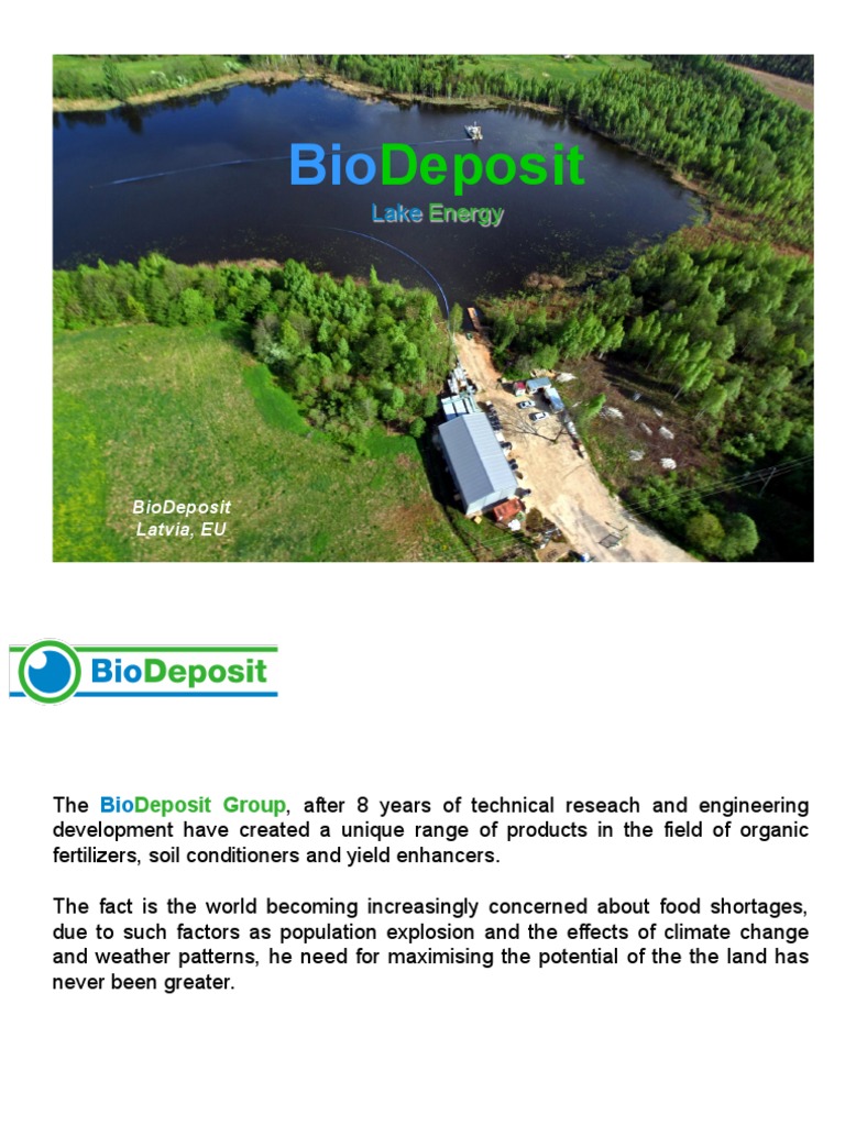 Introduction - Presentation of BioDeposit | PDF | Fertilizer | Manure