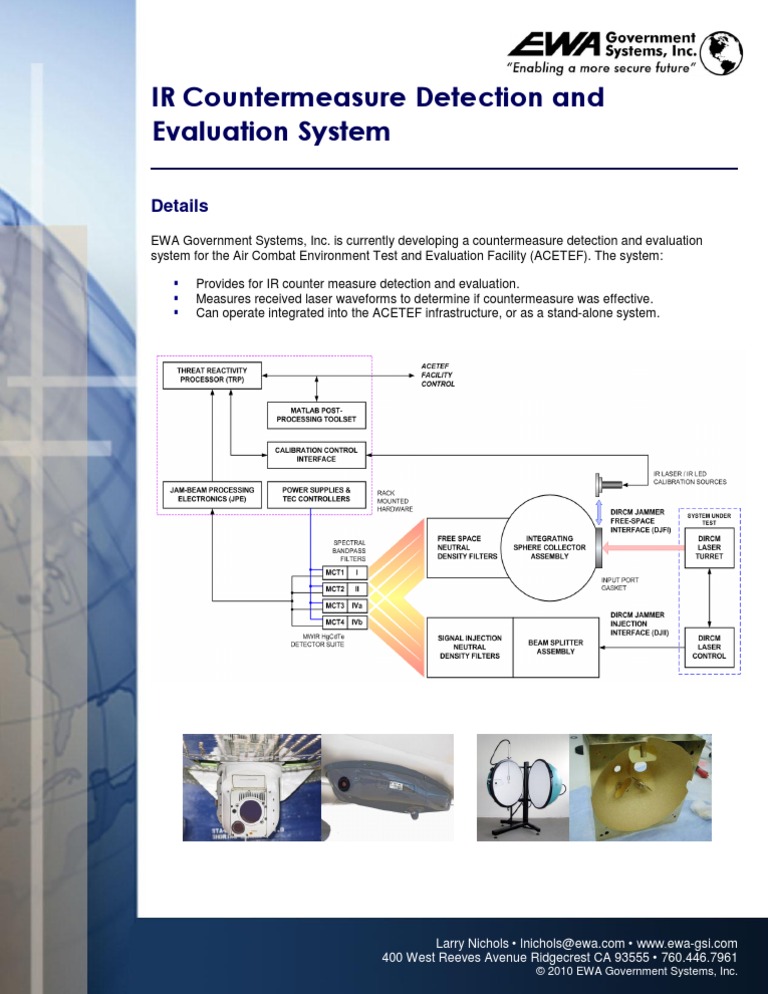 IR Countermeasure Detection and Evaluation System Fact Sheet | PDF ...