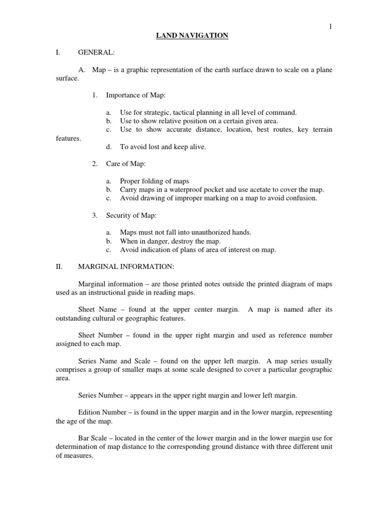 Land Navigation | PDF | Map | Contour Line