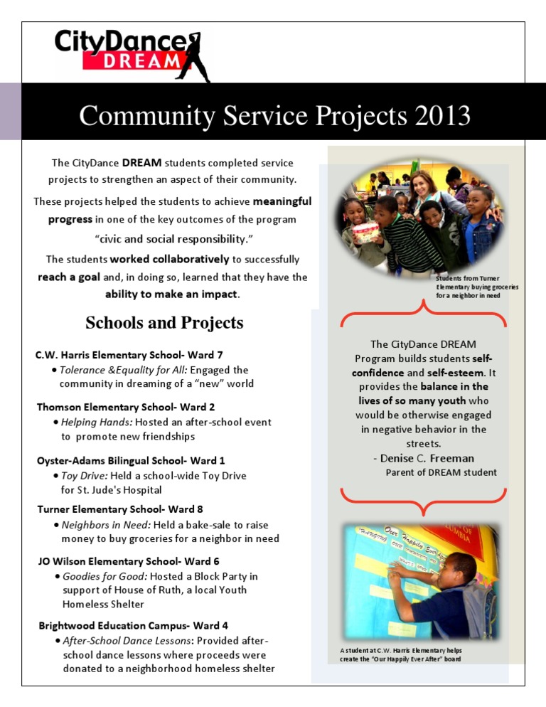 Dream Community Project Fact Sheet | PDF
