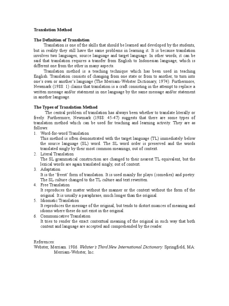 Translation Methods for Language Learning | PDF | Translations | Idiom