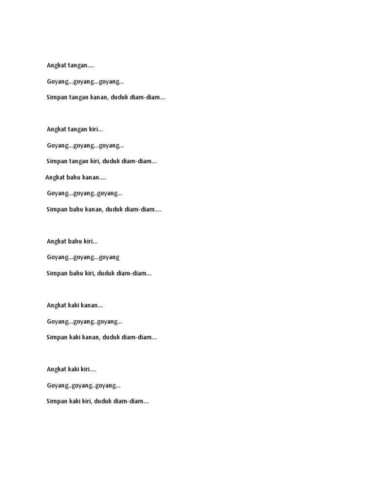 Lirik Angkat Tangan | PDF