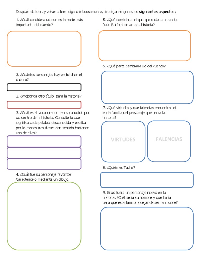 Guia+de+análisis+cuento | PDF | Artes del Lenguaje y Comunicación ...