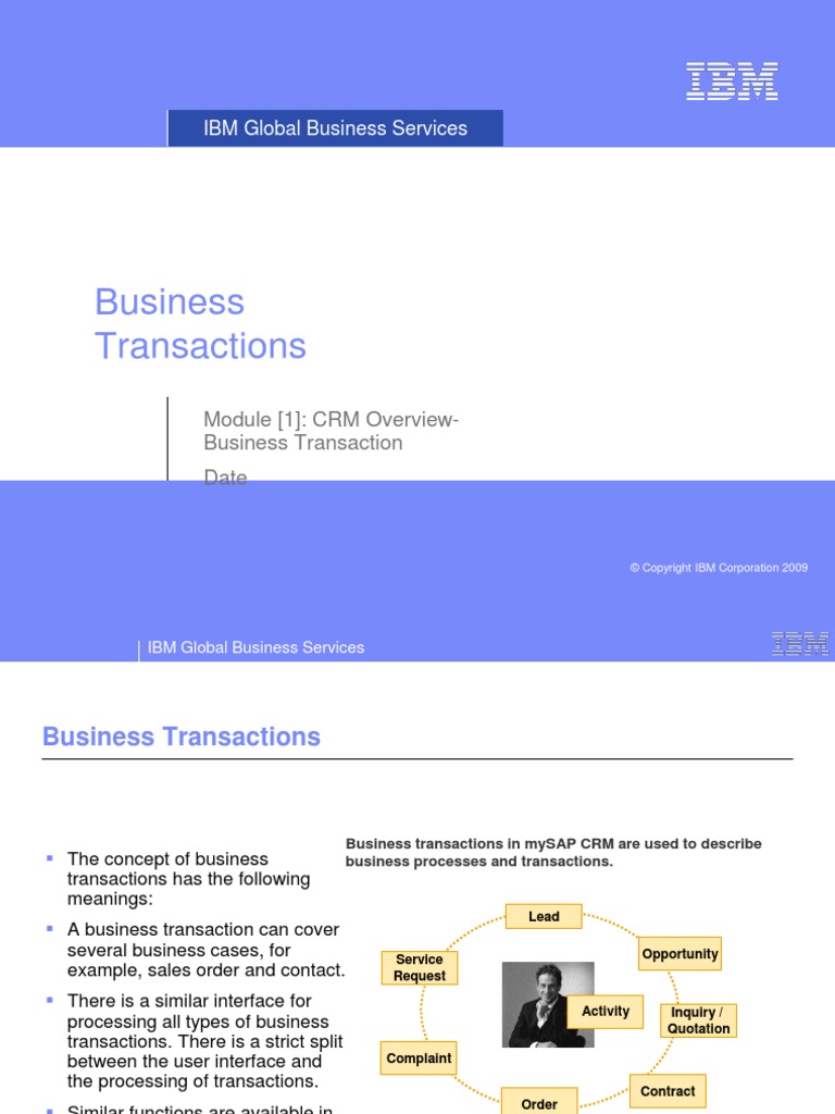 Business Transactions: IBM Global Business Services | PDF | Method (Computer Programming ...