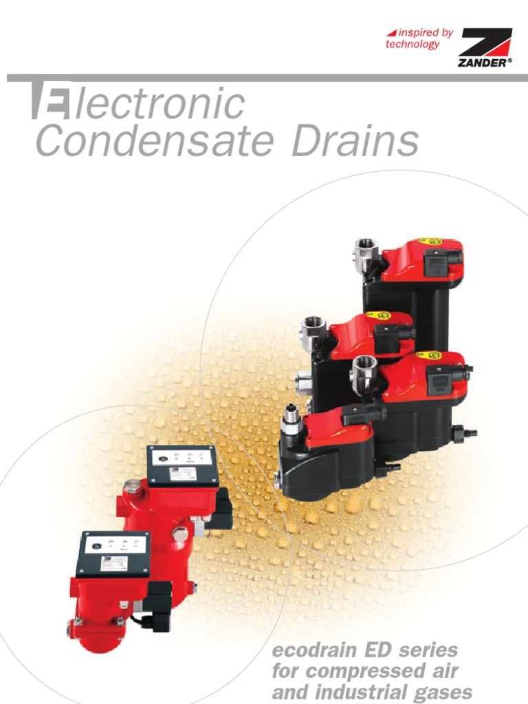Electronic Condensate Drain Overview | PDF | Gas Compressor | Valve