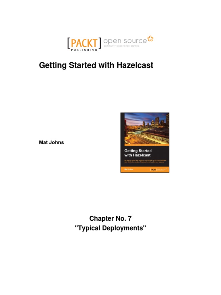 Getting Started With Hazelcast Chapter No 7 Typical Deployments Pdf Computer Cluster