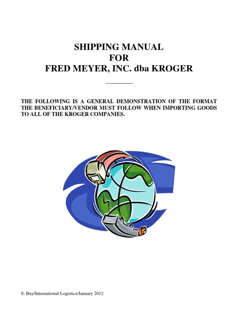 Import Shipping Manual | PDF | Cargo | Containerization