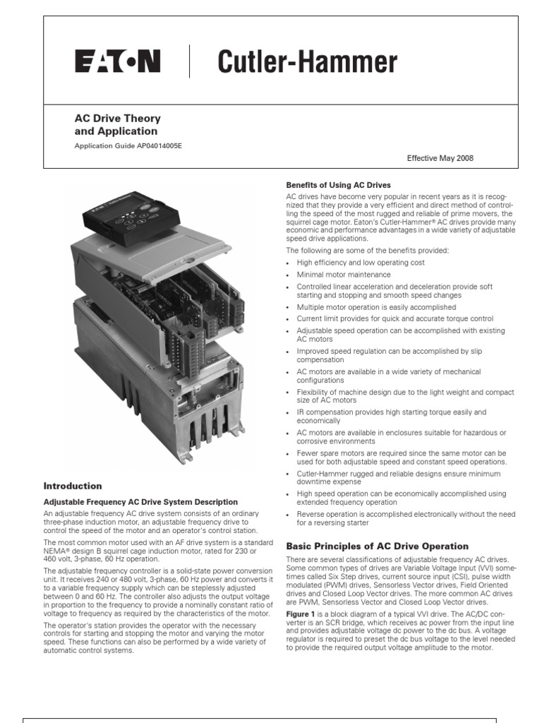 AC Drive Theory and Application: Benefits of Using AC Drives | PDF ...
