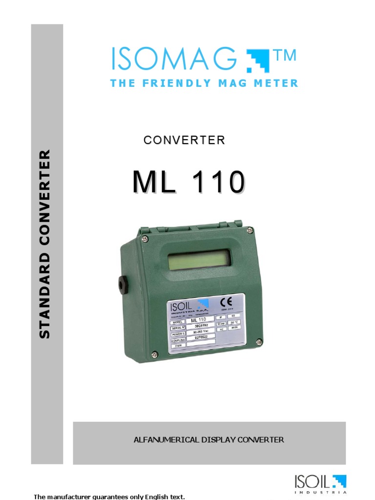 Controller Isoil Ml110 | PDF | Power Supply | Electromagnetism