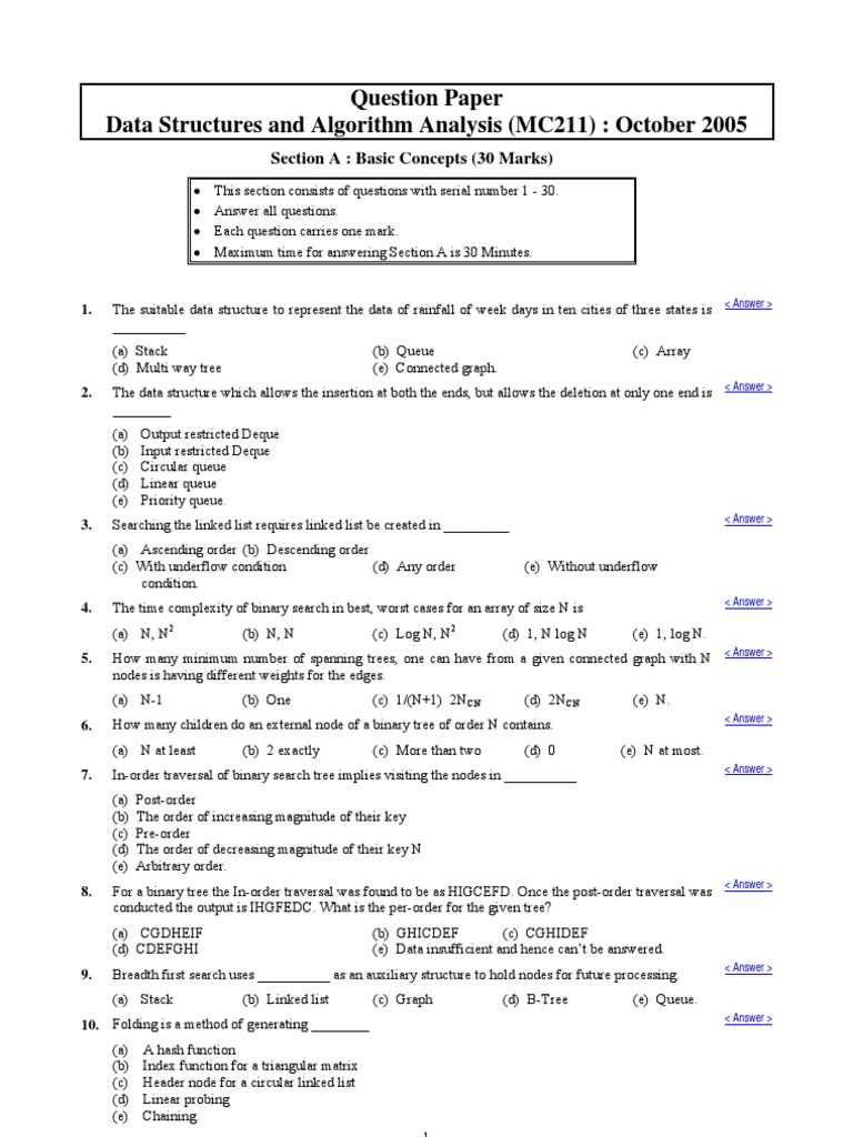 Data Structures and Algorithm Analysis 1005 | PDF | Time Complexity | Algorithms