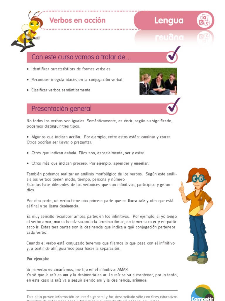 Verbos_presentacion | Verbo | Gramática