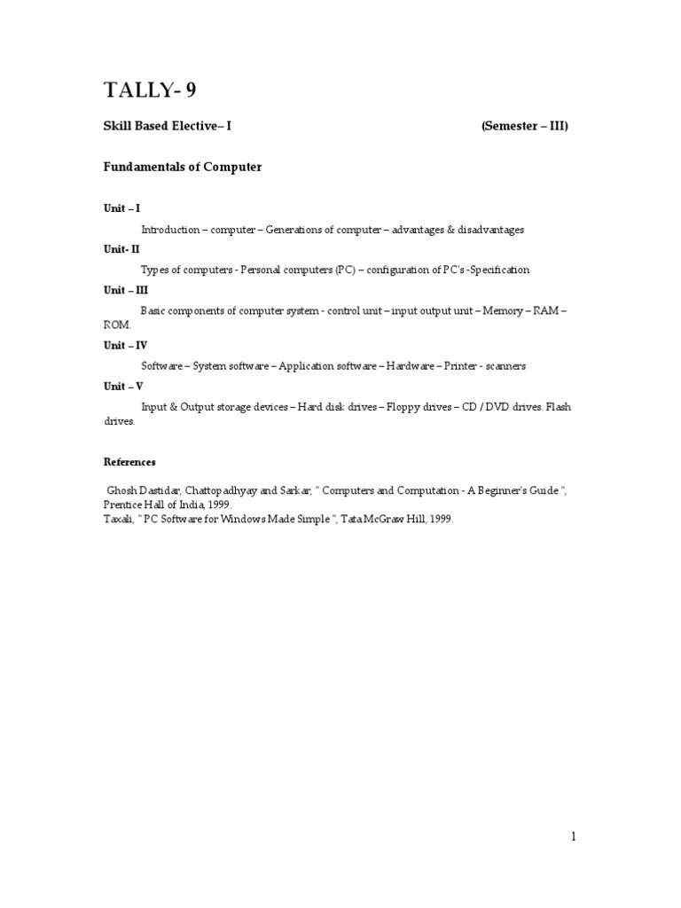Tally | PDF | Debits And Credits | Personal Computers