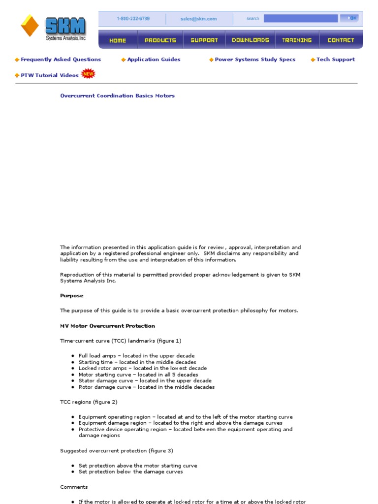 Overcurrent Coordination Basics Motors | PDF | Electrical Engineering ...