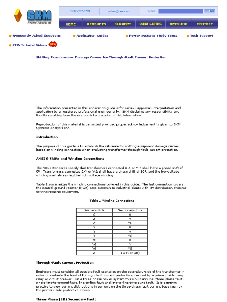 Shifting Transformer Damage Curves For Through-Fault Current Protection ...