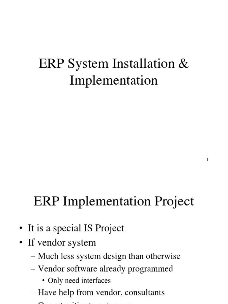 Measuring ERP Implementation Success: A Framework for Defining and Evaluating Success Across ...