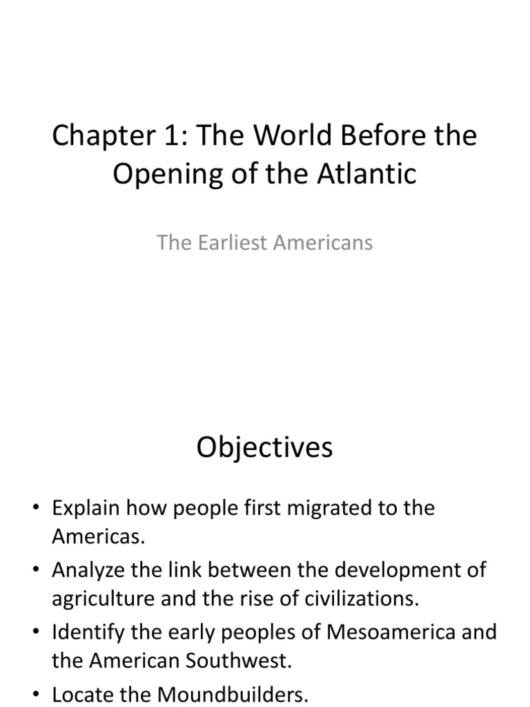 Chapter 1 The World Before The Opening of The Atlantic Section 1 Pt1 ...
