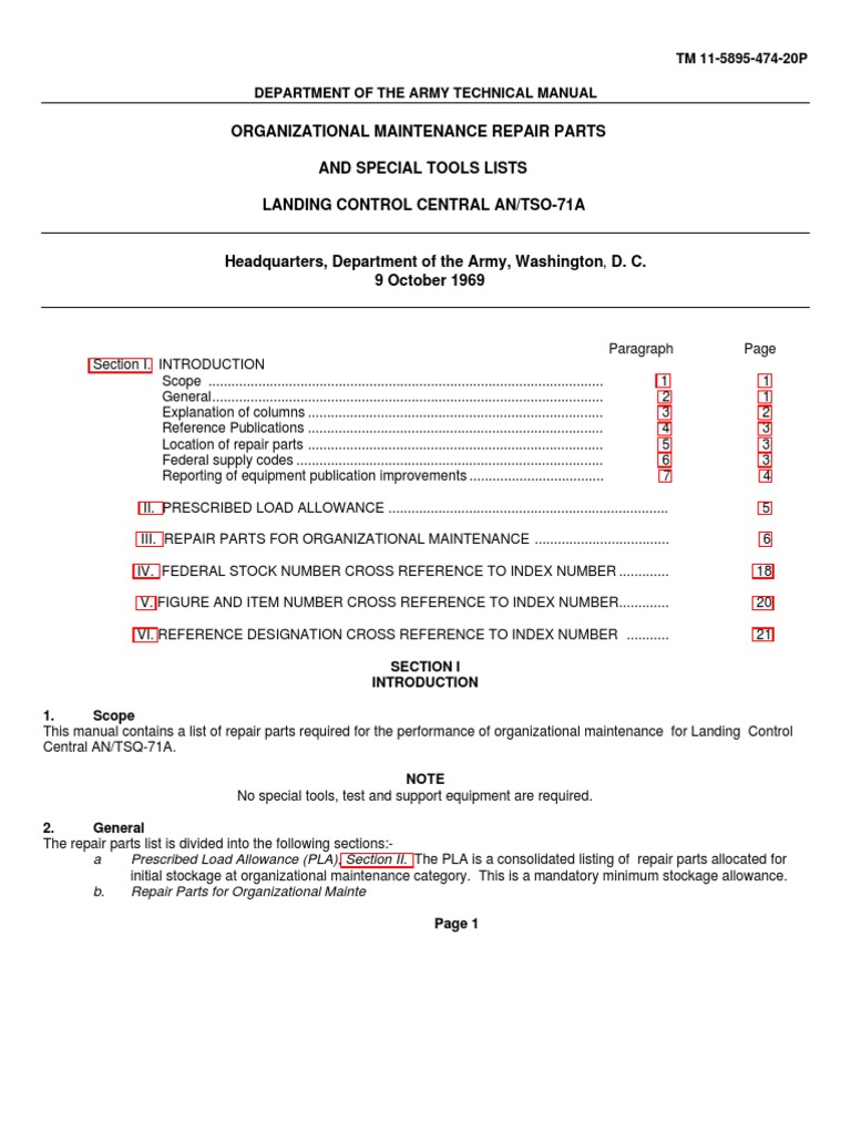 TM 11-5895-474-20P An/tsq-71a | PDF | Radio