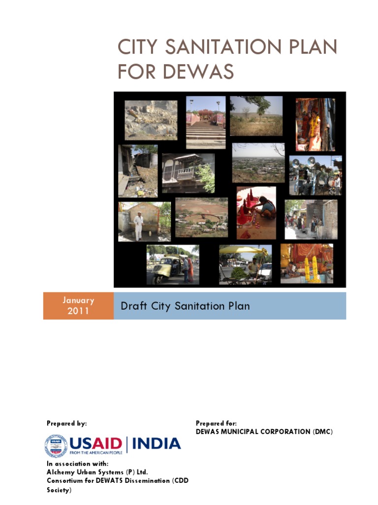 Dewas - City Sanitation Plan | PDF | Sanitation | Sewerage