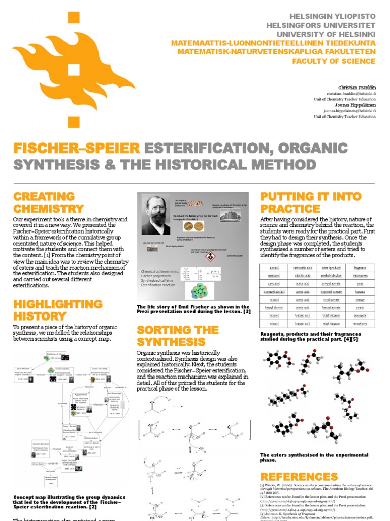 Fischer Speier Esterification | PDF | Ester | Organic Chemistry