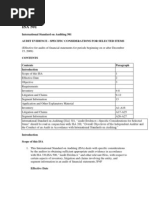 ISA 805: Audits of Single Statements | PDF | Financial Audit | Auditor ...