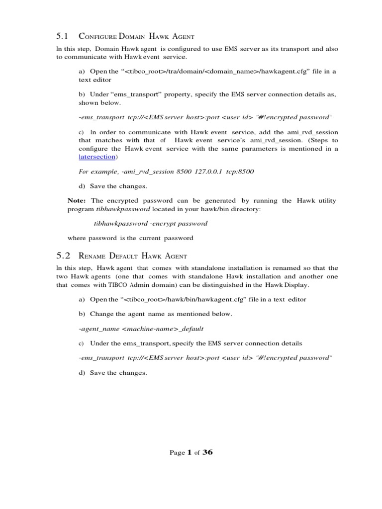 TIBCO Hawk Configuration Guide | PDF | Email | Server (Computing)