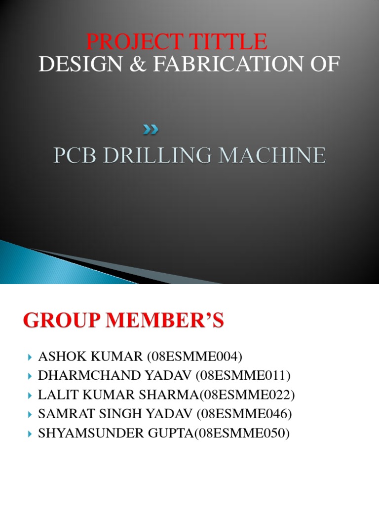 PCB Drilling Machine Design Overview | PDF | Microcontroller | Printed ...