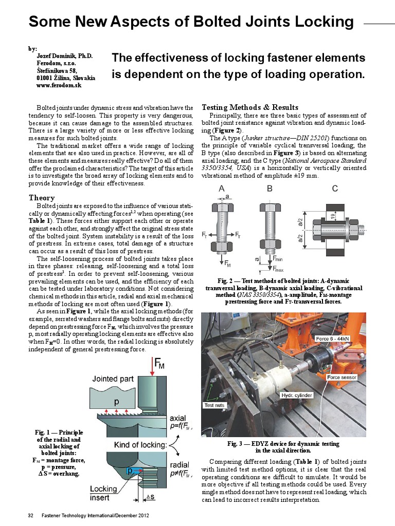 Locking Fastners | PDF | Nut (Hardware) | Screw