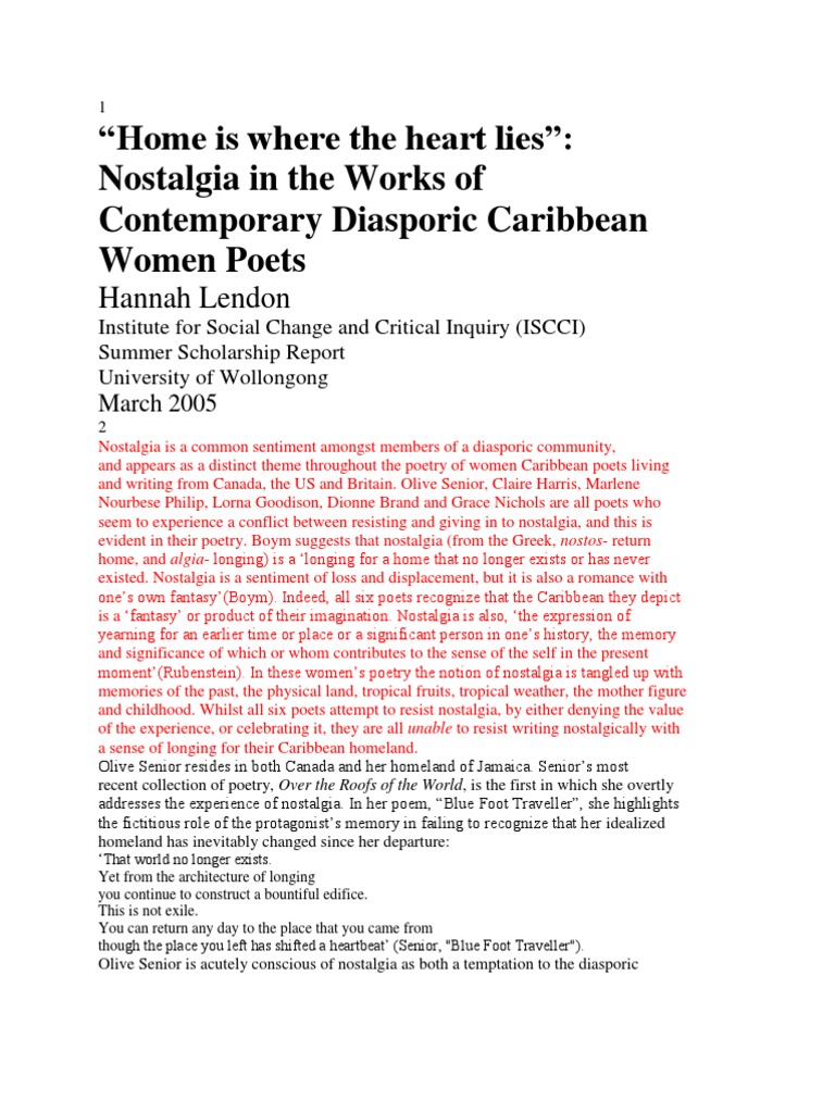 Nostalgia N Senior | PDF | Nostalgia | Poetry