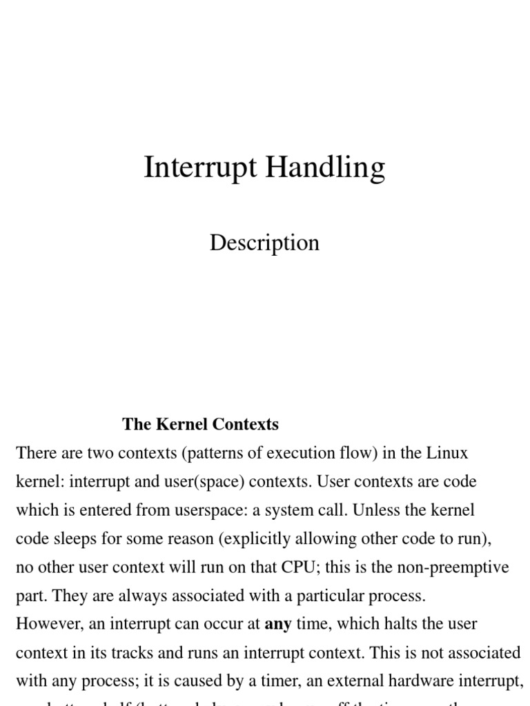 Intr | PDF | Kernel (Operating System) | Thread (Computing)