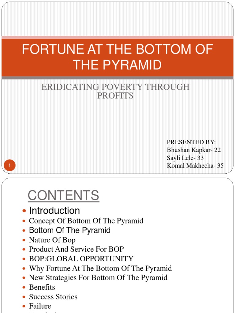 Strategies for the Bottom of the Pyramid | PDF | Economics | Business