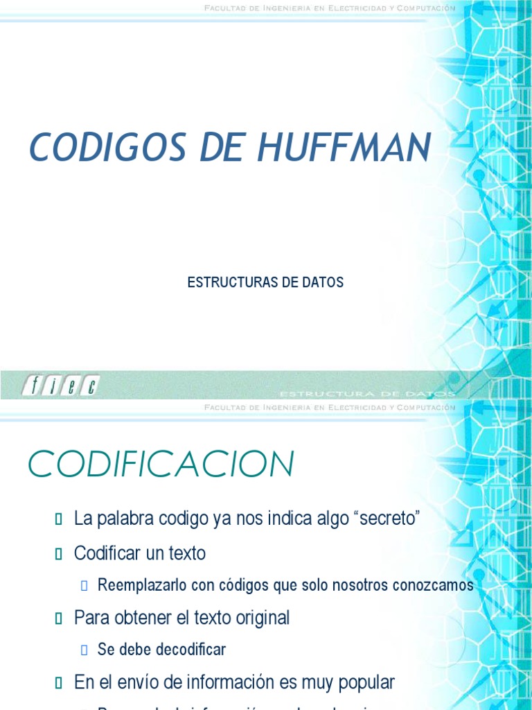 14-Codigos de Huffman | PDF | Cola (tipo de datos abstractos) | Algoritmos y Estructuras de Datos