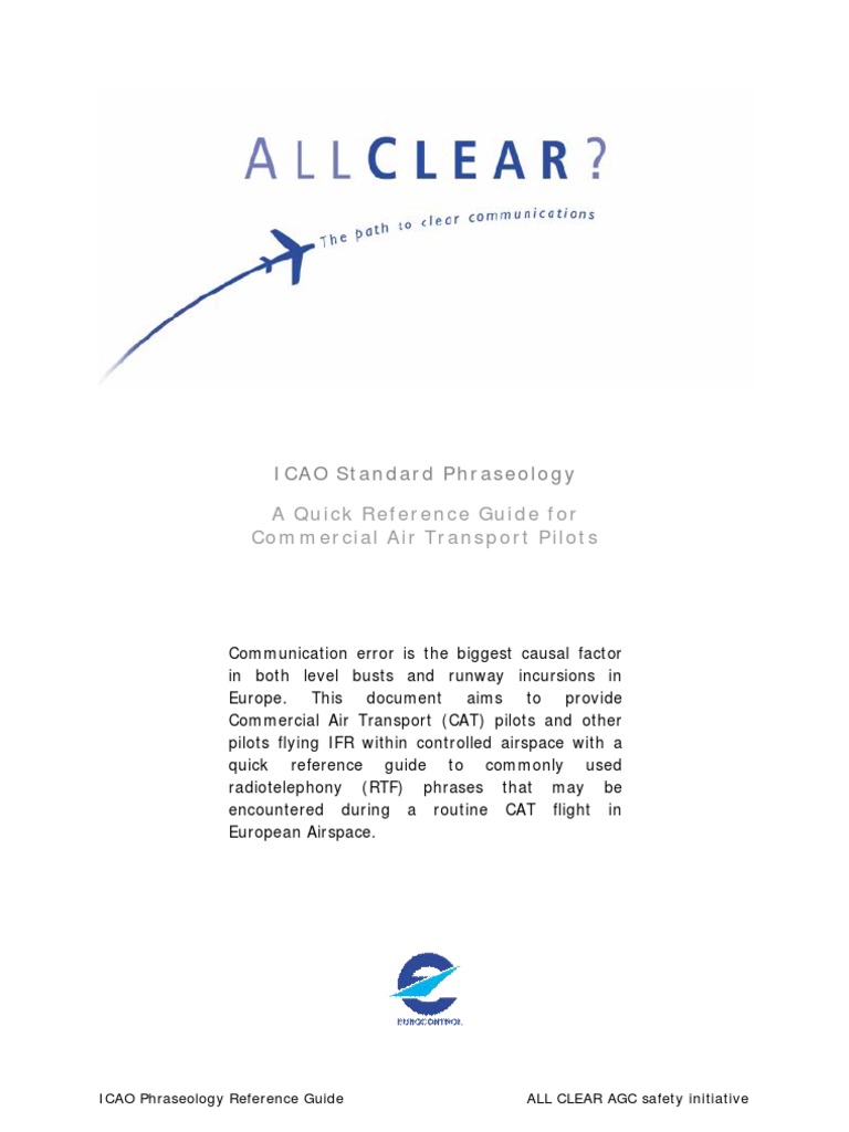 Icao RT Manual | PDF