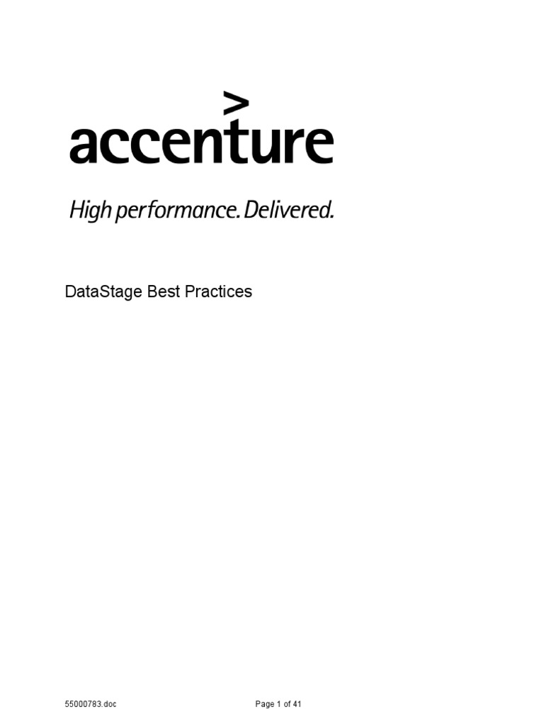 DataStage Best Practises1 | PDF | Parameter (Computer Programming) | String (Computer Science)