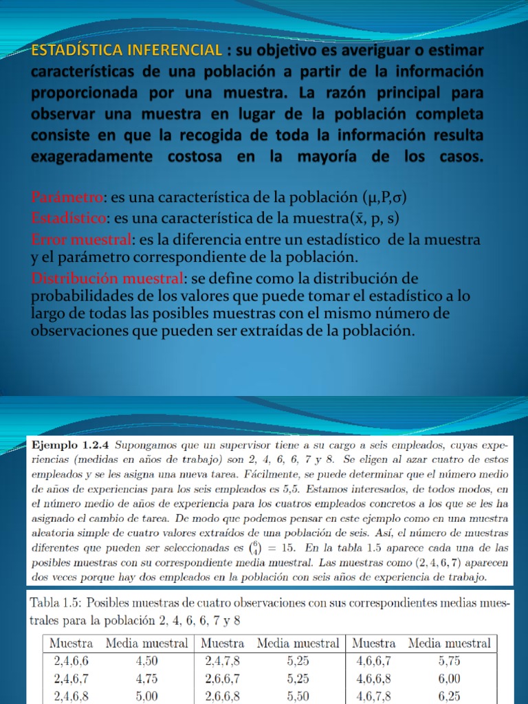 Distribución Muestral: Conceptos y Ejemplos | PDF | Muestreo ...
