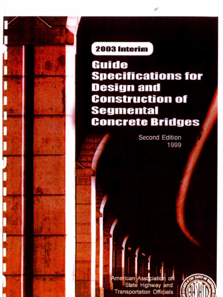 Guide Specifications For Design and Construction of Segmental Concrete ...