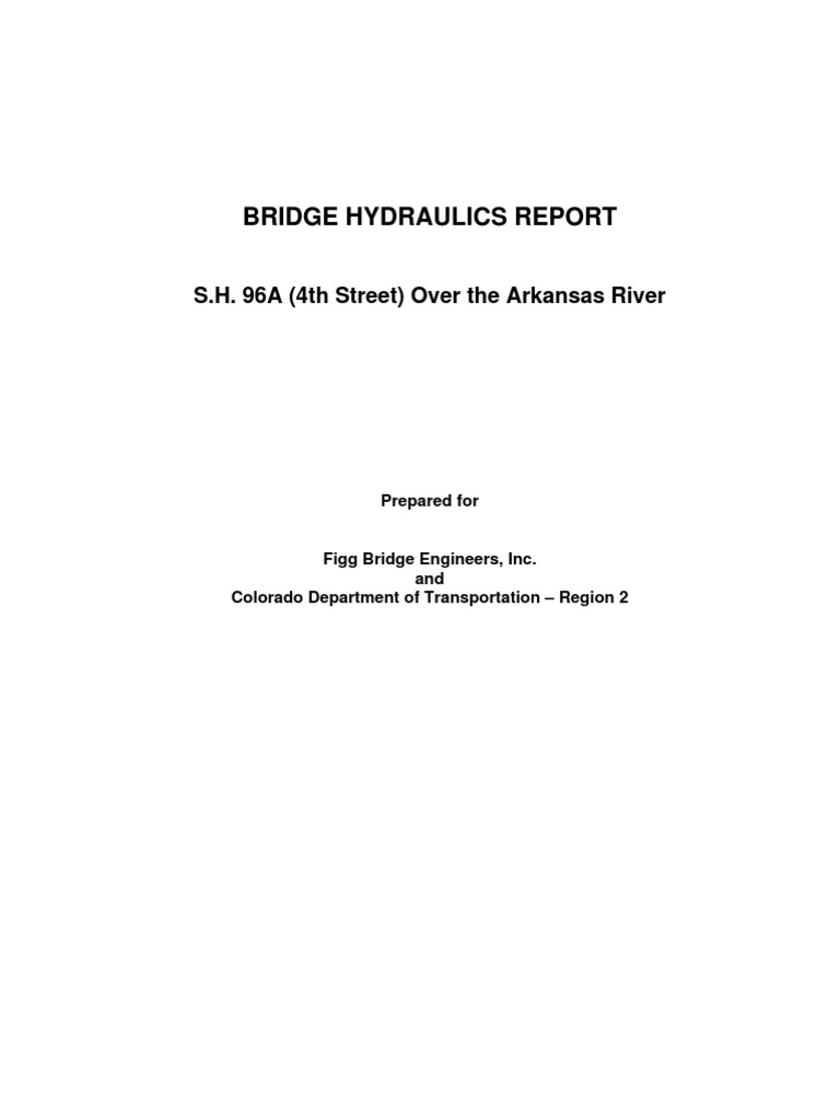 Bridge Hydraulics Report | PDF | Flood | River