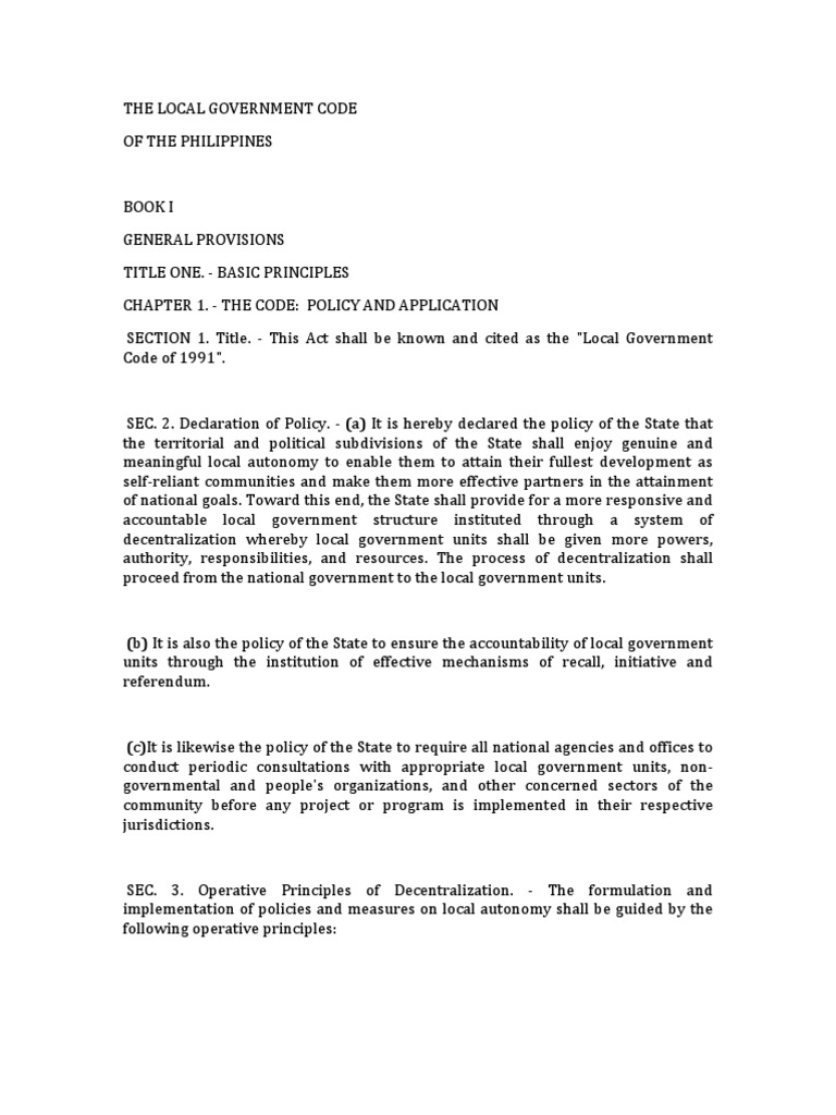 Local Government Code of 1991 (RA 7160) | PDF | Eminent Domain | Taxes