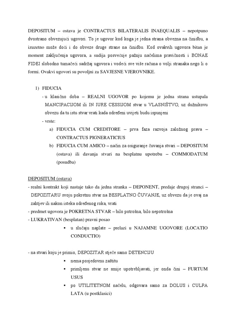 Contractus Bilateralis Inaequalis | PDF