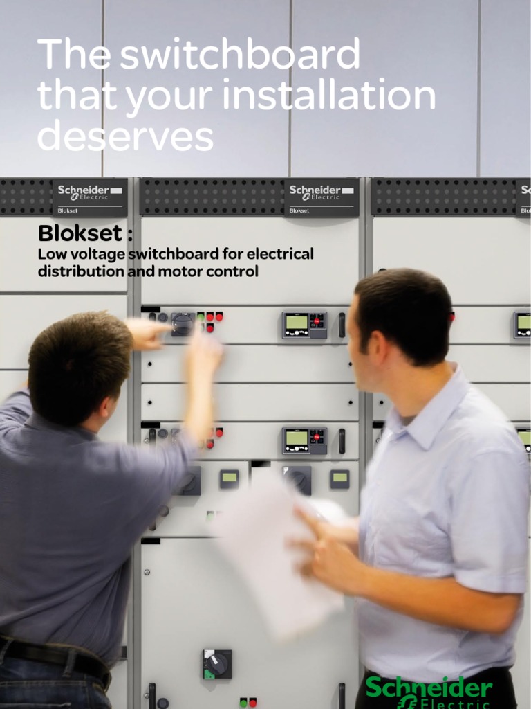 Blokset Switchboard Brochure SCHNEIDER ELECTRIC PDF | PDF | Efficient ...