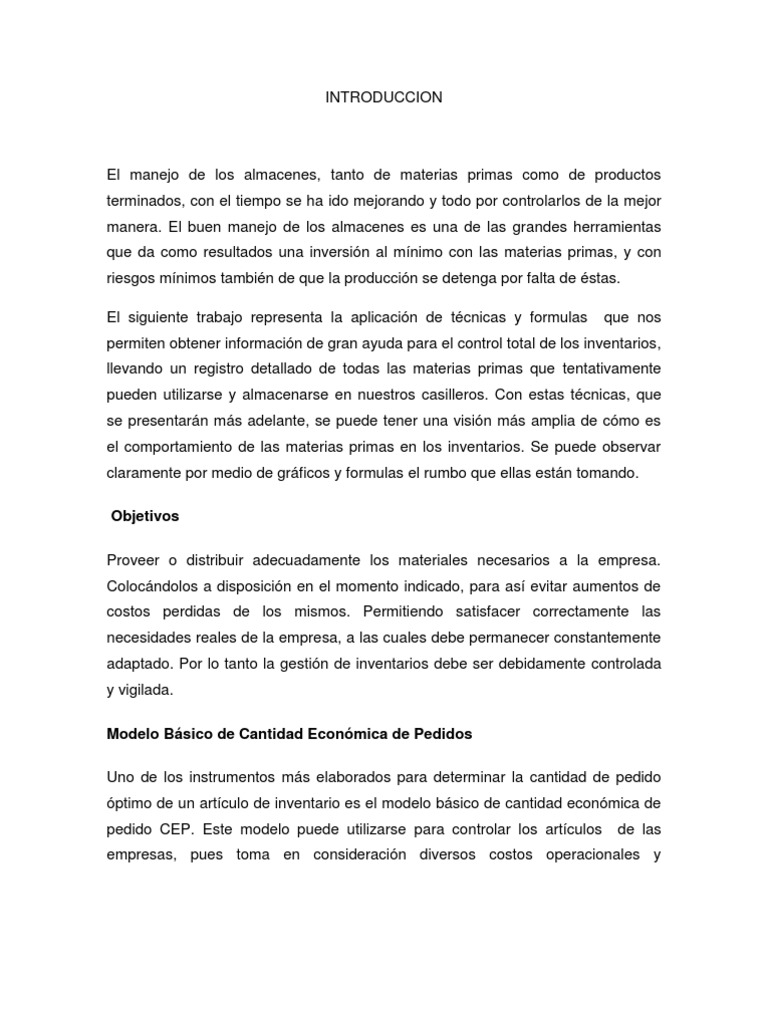 PRP, Cep, Is | PDF | Inventario | Ciencias económicas