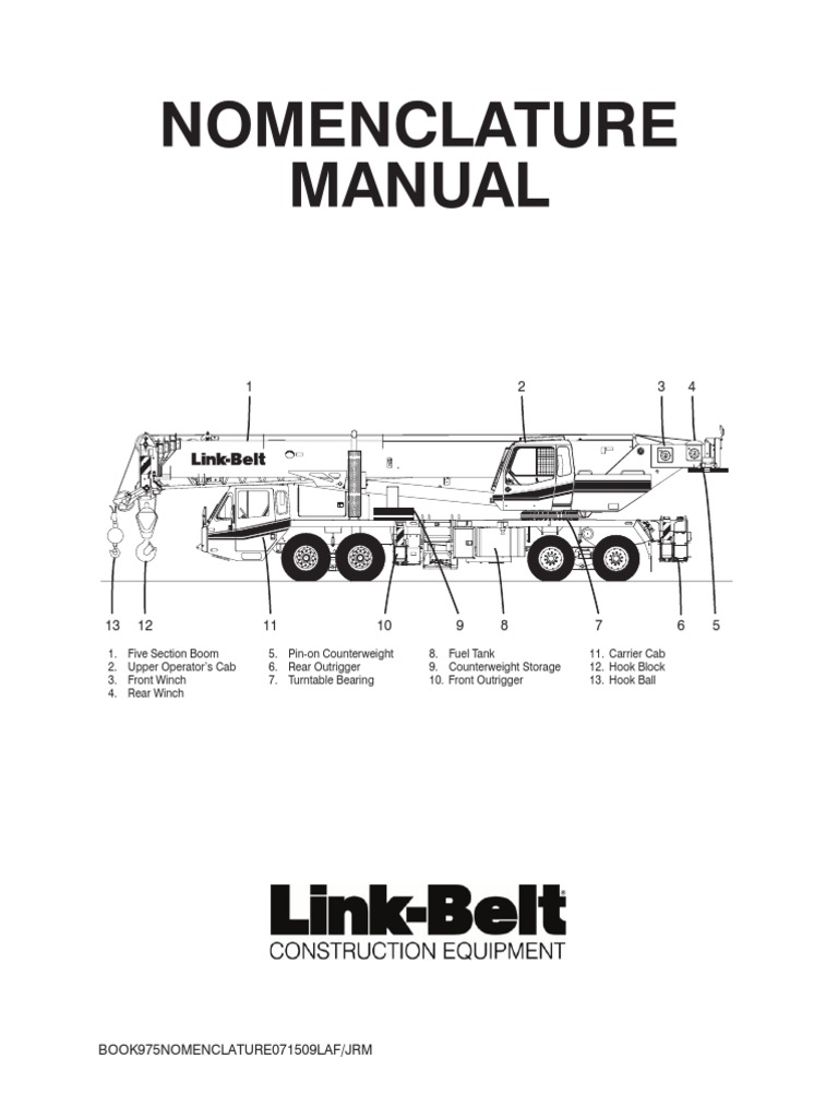 Diccionario Nomenclature Manual | PDF | Crane (Machine) | Valve